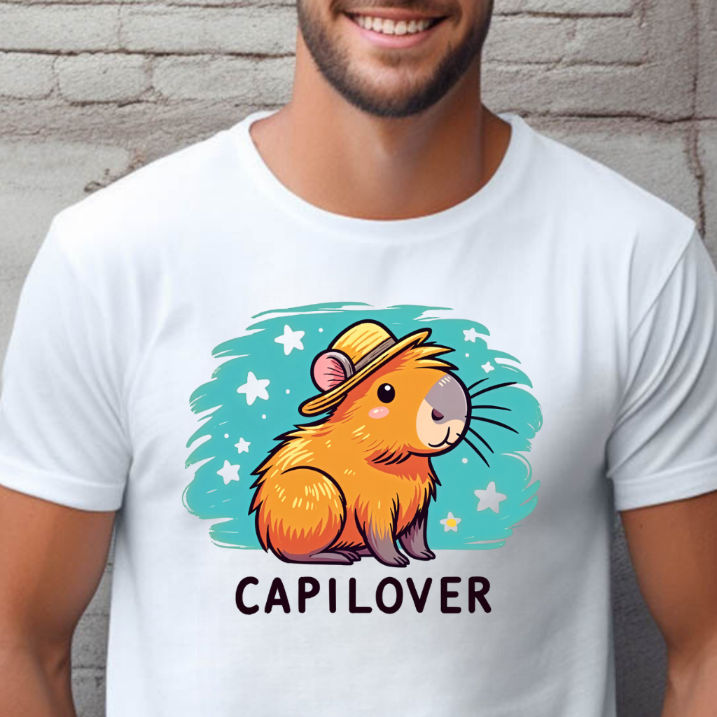 Camisa Personalizada Capivara Capibara Capilover Unissex Camiseta 100% ...