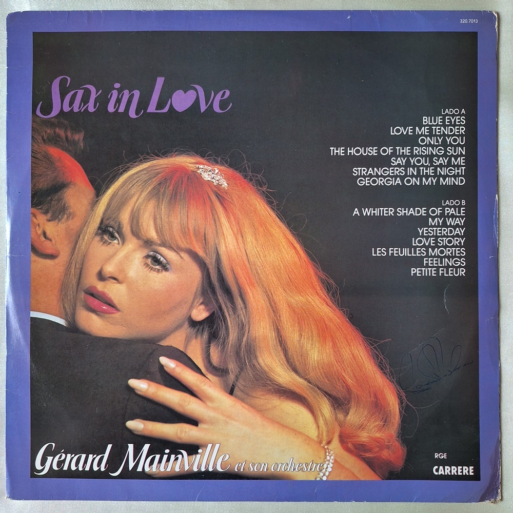 DISCO DE VINIL LP - GÉRARD MAINVILLE ET SON ORCHESTRE – SAX IN LOVE ...