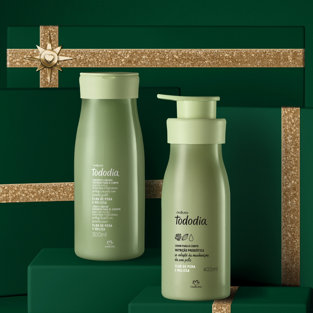 Flor de Pera e Melissa - Kit Natura hidratante e sabonete | Shopee Brasil