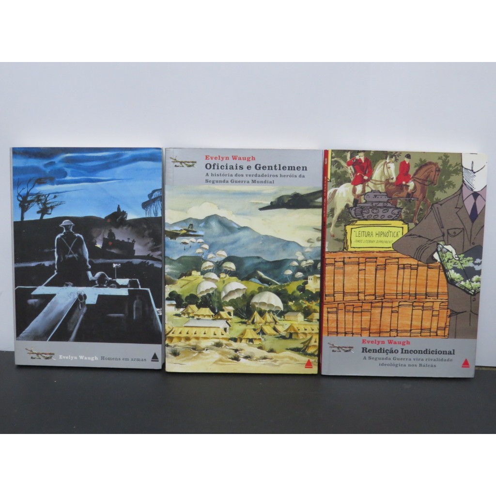 COLEÇÃO EM 3 VOLUMES DE EVELYN WAUGH - HOMENS EM ARMAS / OFICIAIS E ...