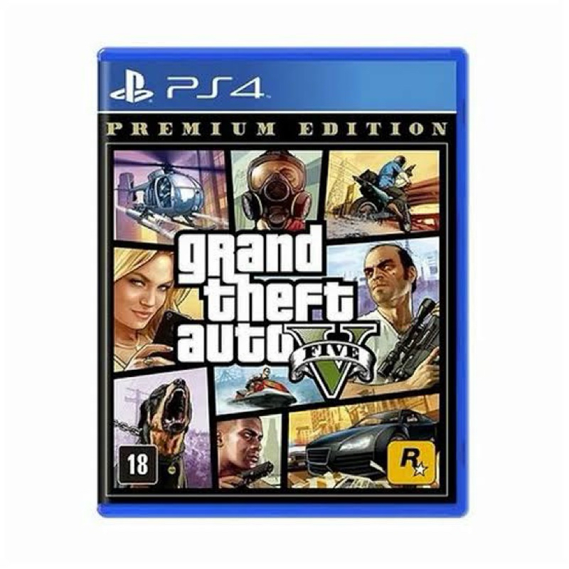 Jogo Game GTA V Five 5 para playstation 4/ PS4 Premium Edition | Shopee ...
