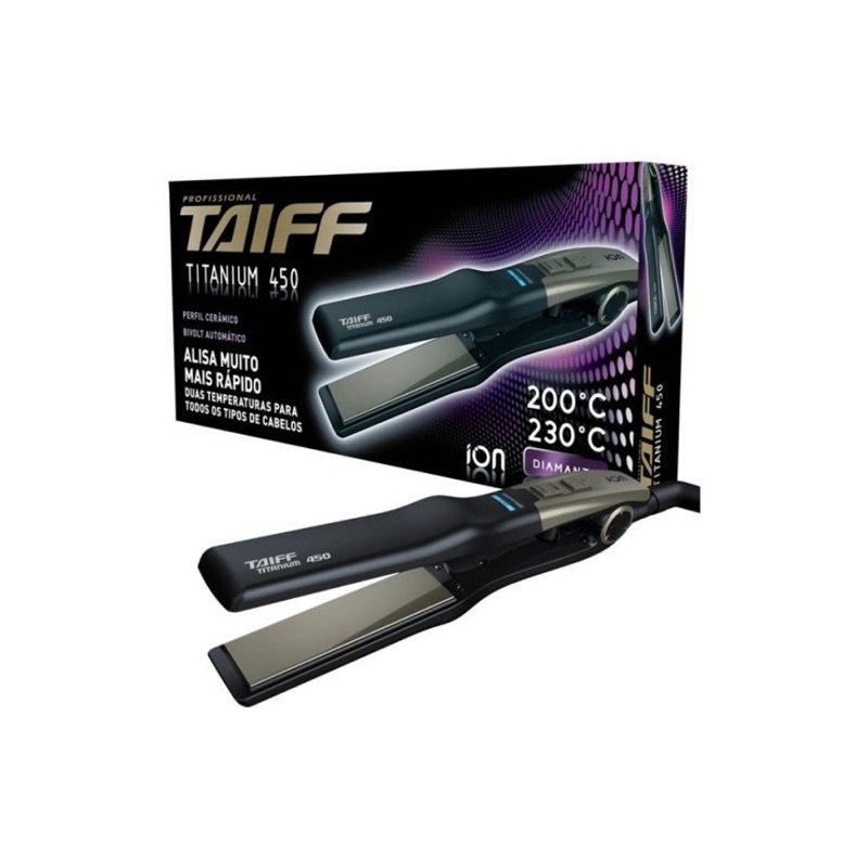 Prancha Chapinha Taiff Bivolt Titanium 450 Action | Shopee Brasil