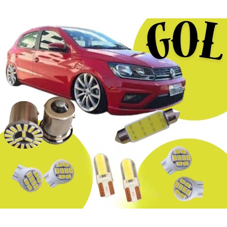 Kit de Lâmpadas LED para Gol G2/G3/G4/G5/G6/G7 *Iluminação Potente e ...