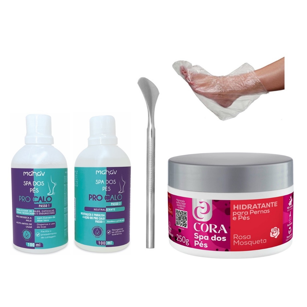 Kit completo Pro calo Amolecedor de calos e cutículas ...