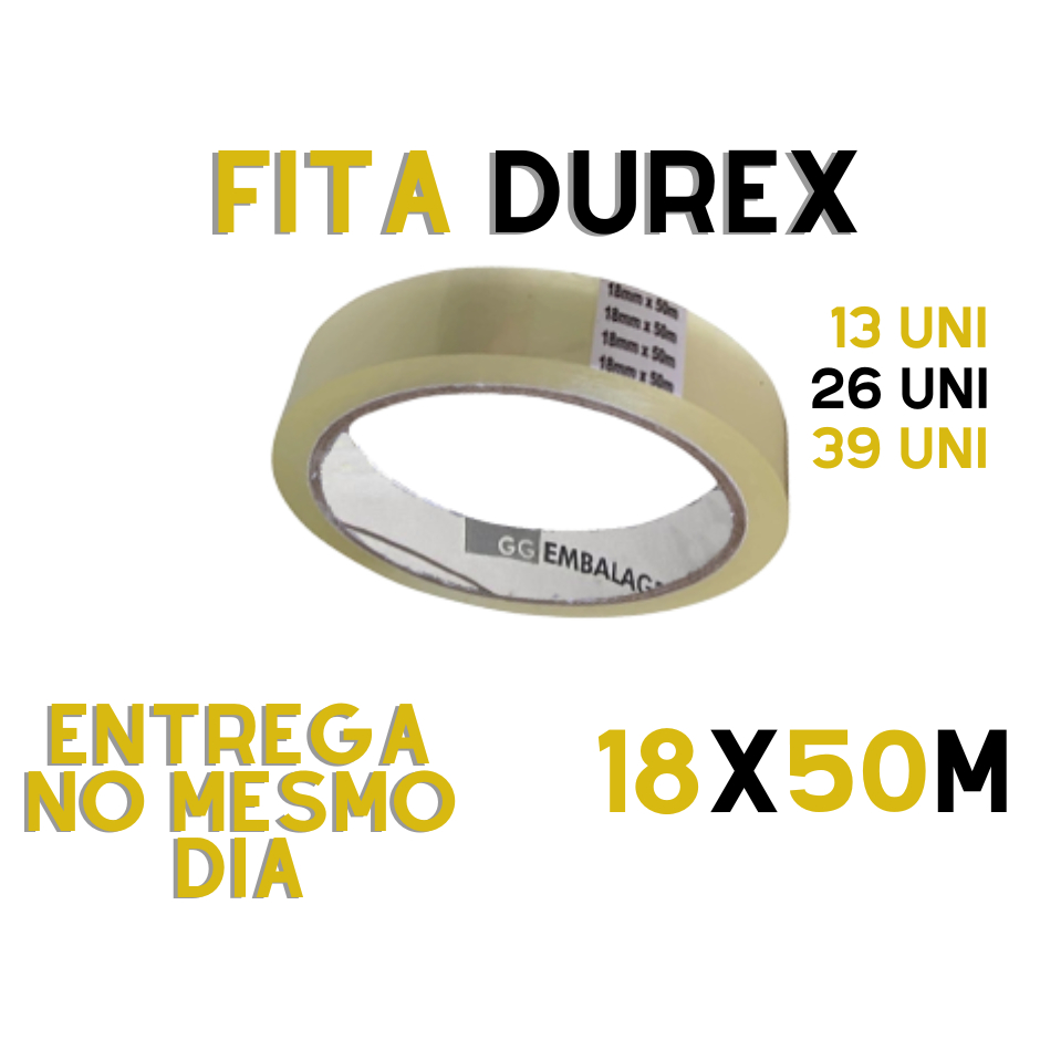 Gg Tape Kit Durex Fita Adesiva 18mm X 50 Metros -Envio imediato ...