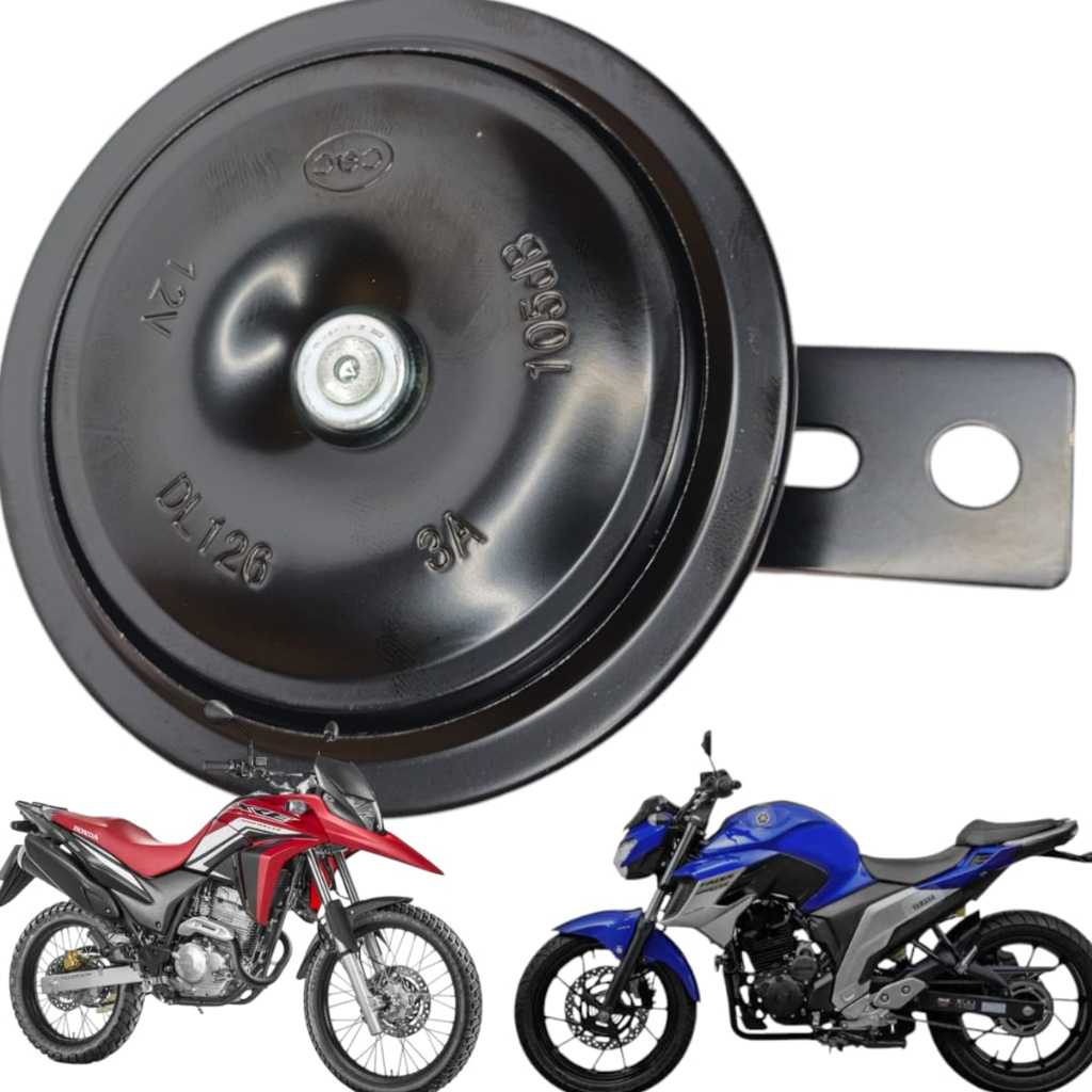 Buzina 12v Twister Cbx 250 Cb 300 Xre Falcon Fazer 250 | Shopee Brasil
