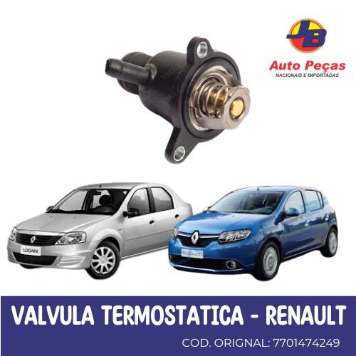 VALVULA TERMOSTATICA RENAULT E NISSAN - 7701474249 | Shopee Brasil