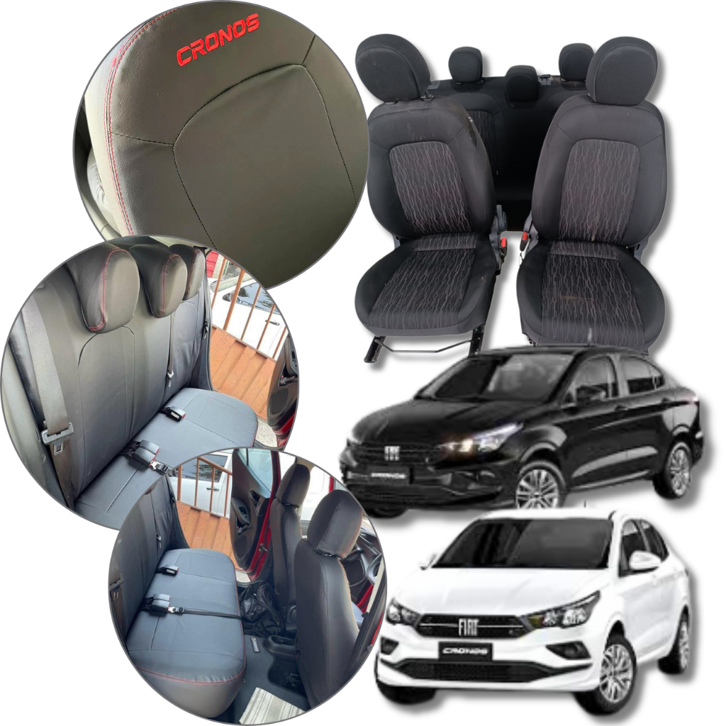 Capa Banco de Couro Fiat Cronos 2018 2019 2020 2021 2022 2023 2024 2025 ...