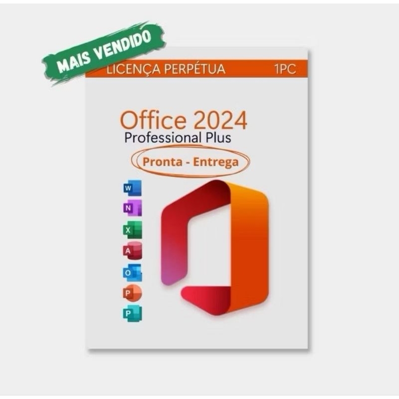 Pacote Office 2024 Pro Plus Vitalicio 01 PC/MAC | Shopee Brasil
