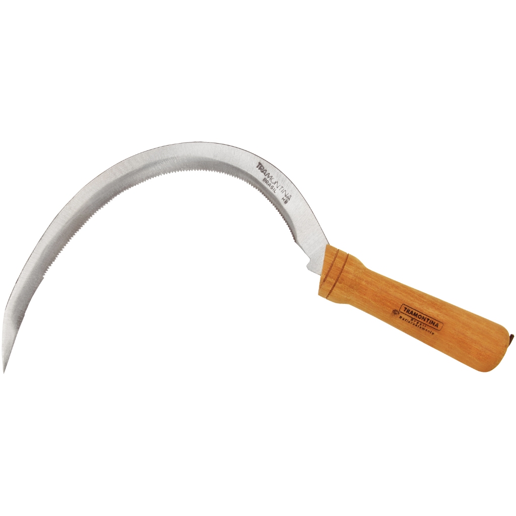 Foicinha Foice De Arroz C/ Dentes Cabo De Madeira Tramontina | Shopee ...