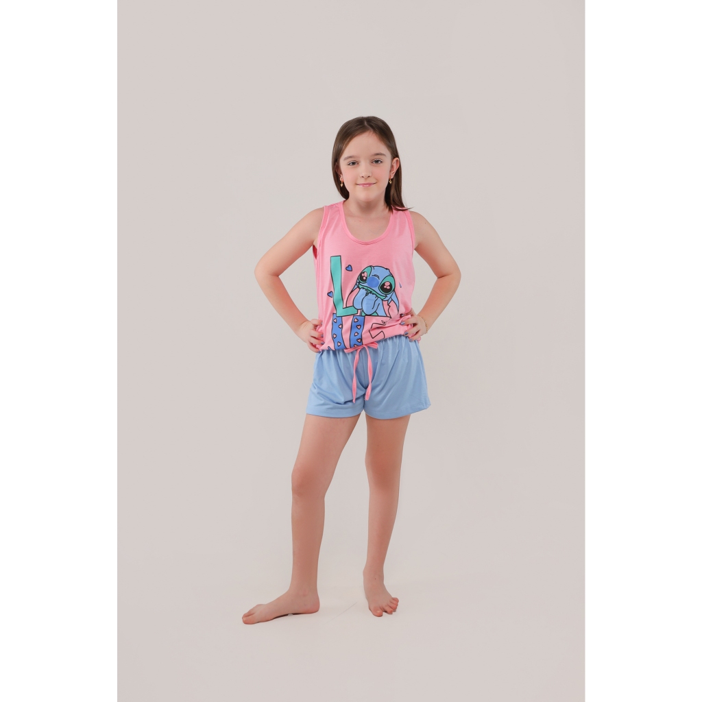 Pijamas Angels Stitch Love Infantil Q/brilha No Escuro | Shopee Brasil