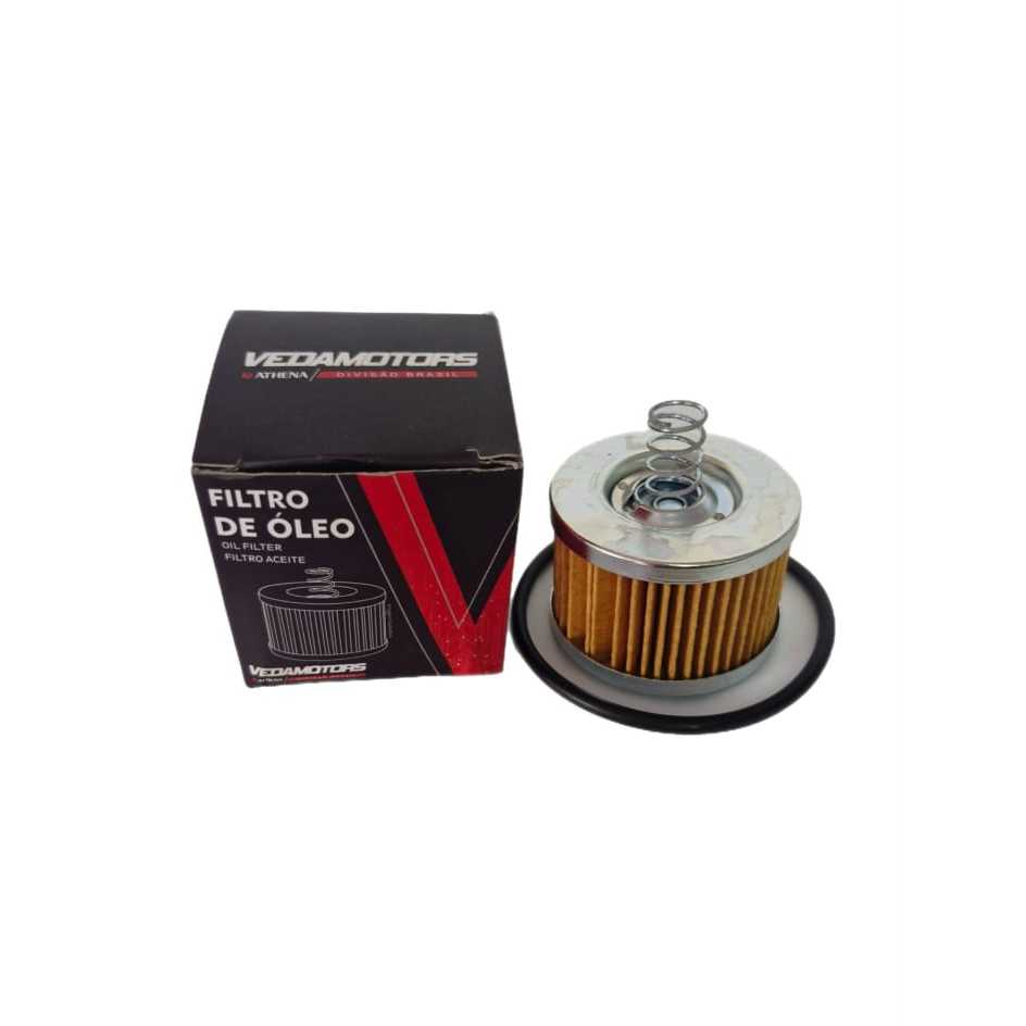 Filtro de Óleo com mola para Moto Fazer 150 / Ybr 125 / Factor 125 ...