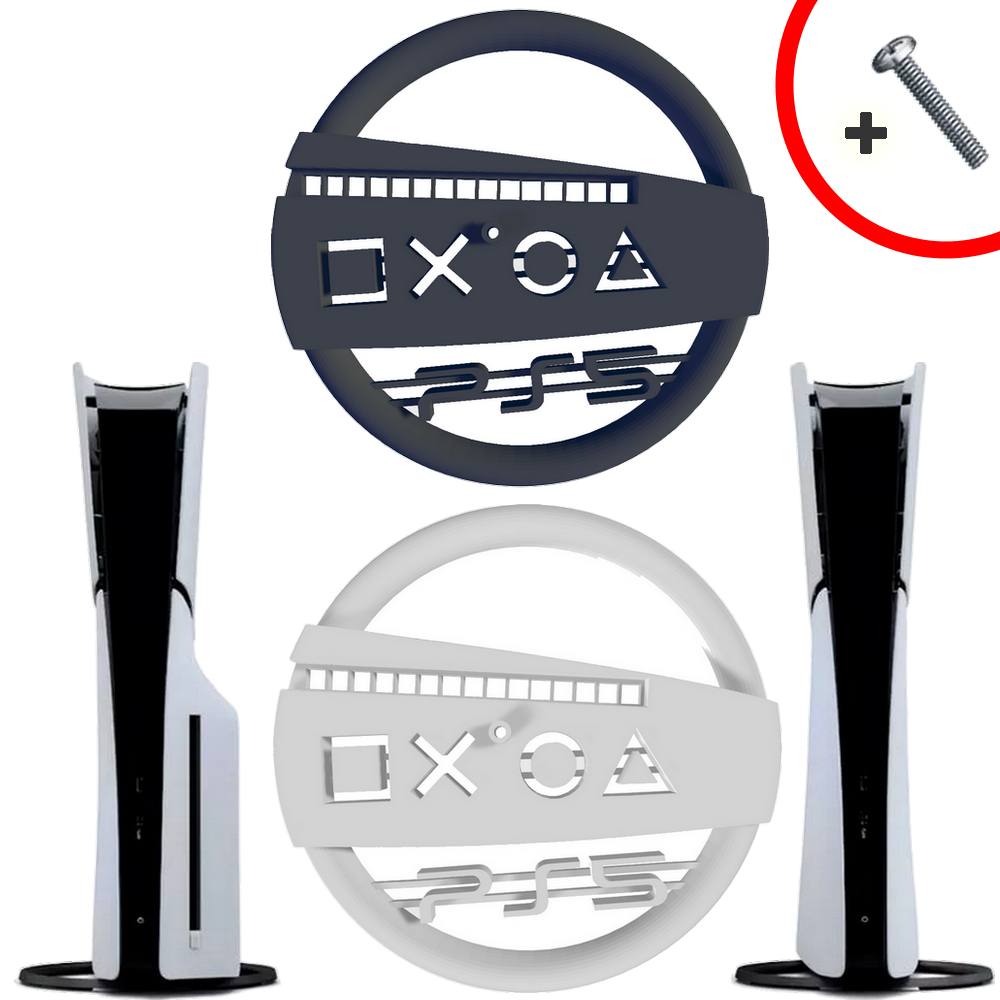 Suporte Base Vertical Playstation 5 Slim /simbolos Ps5 + Parafuso ...