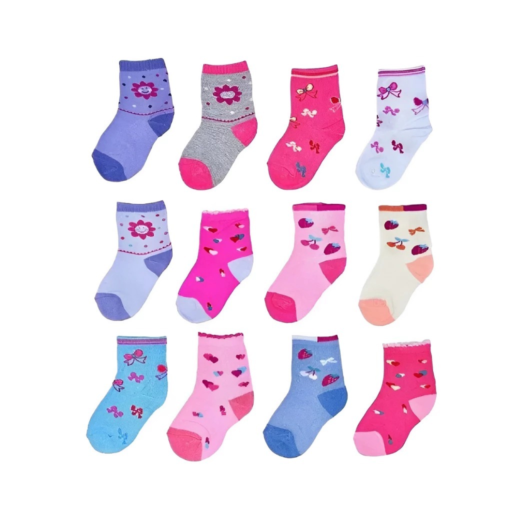 Kit com 6 Pares de Meias Infantis para Meninas e Meninos - Ideal para ...