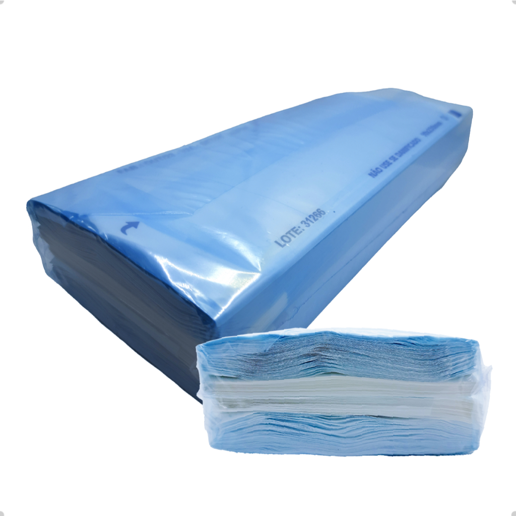 Envelope Selante Esterilização Autoclave 9x23cm Papel Grau Cirúrgico ...