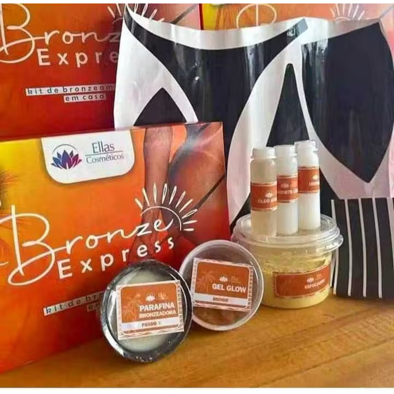 Kit Bronze Express Ellas Cosméticos kit c/ 3 unidades | Shopee Brasil