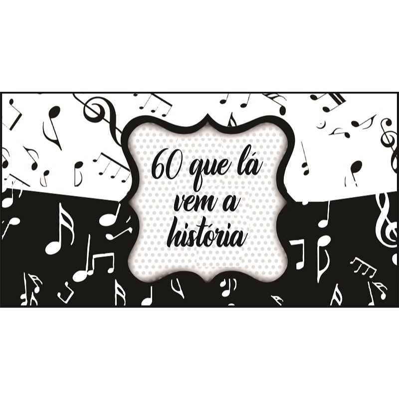 Painel em lona Fosca 60 anos 2,00x1,50 | Shopee Brasil