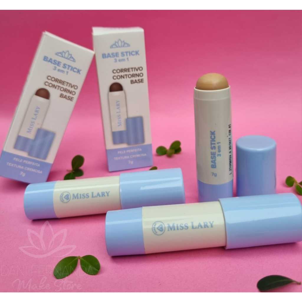 Base Stick 3 em 1 Corretivo, Contorno e Base - Miss Lary | Shopee Brasil