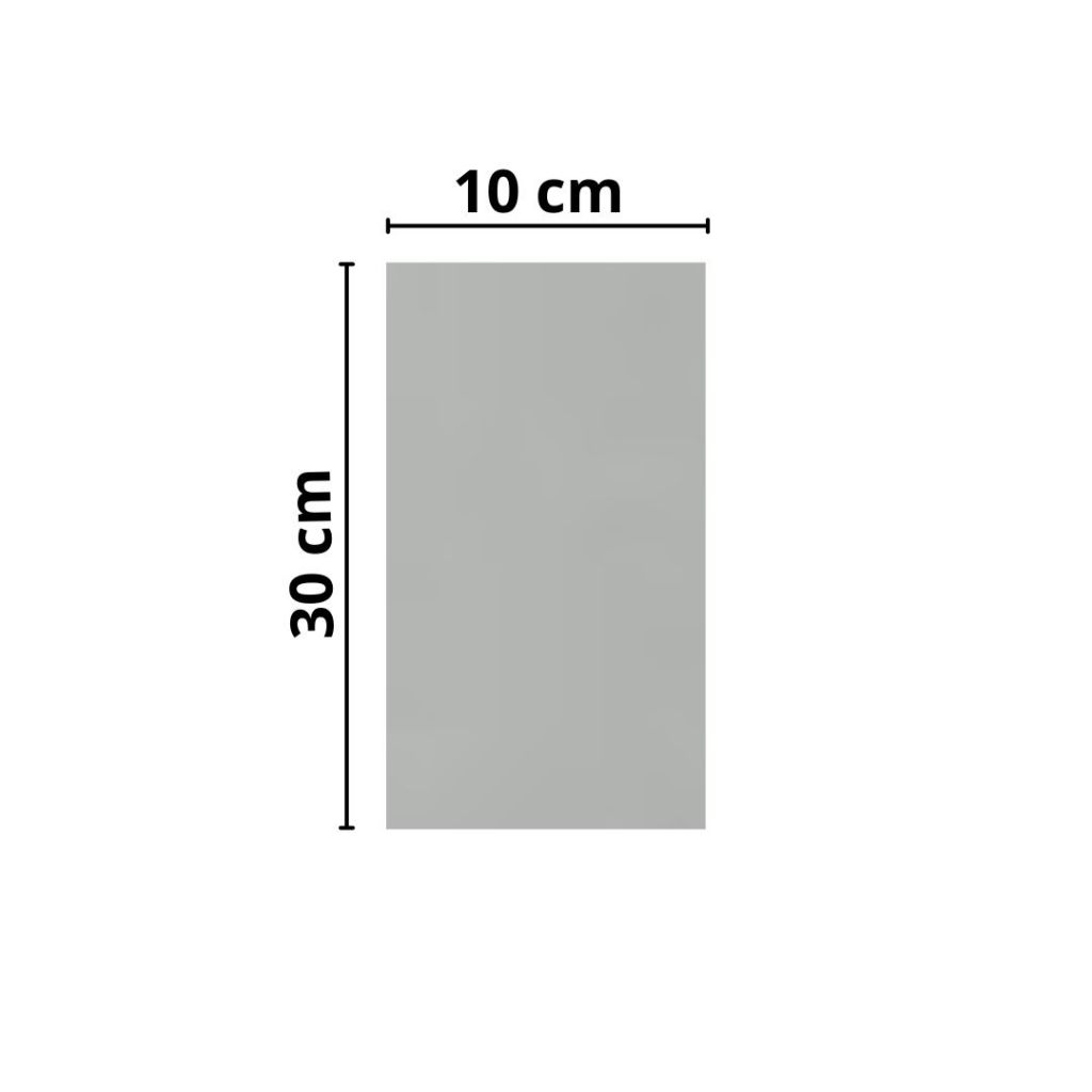 Chapa Inox 304, medidas 30 cm x 10 cm x 1 mm espessura | Shopee Brasil