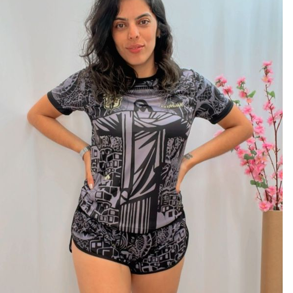 Kit Feminino Império Mandrake Cria de Quebrada Favela babylook + Short ...