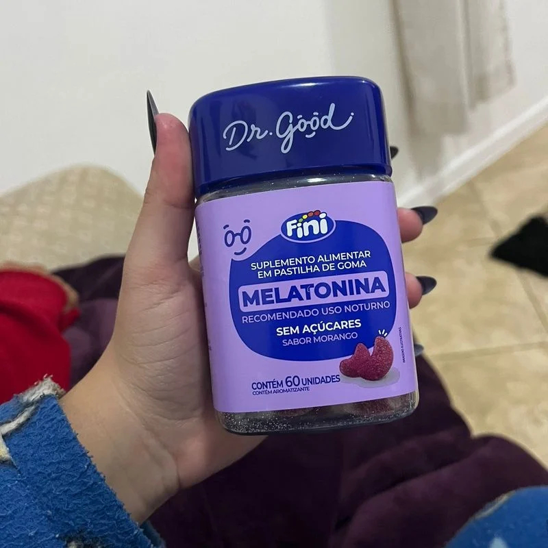 Melatonina Sem Açúcar Morango 120 Gomas - Fini Dr. Good | Shopee Brasil
