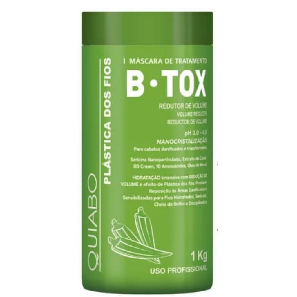 B-TOX de selagem 1kg Plástica dos Fios ALISA MUITO QUIABO | Shopee Brasil