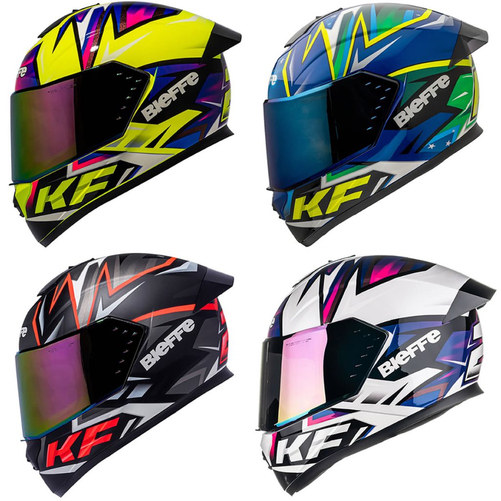 Capacete esportivo masculino e feminino fechado Bieffe B-12 KF (Cores a ...