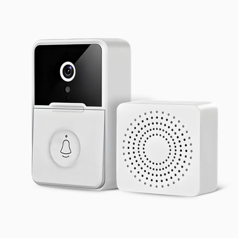 Campainha com Câmera Wifi Sem Fio Inteligente Interfone Com Áudio ...
