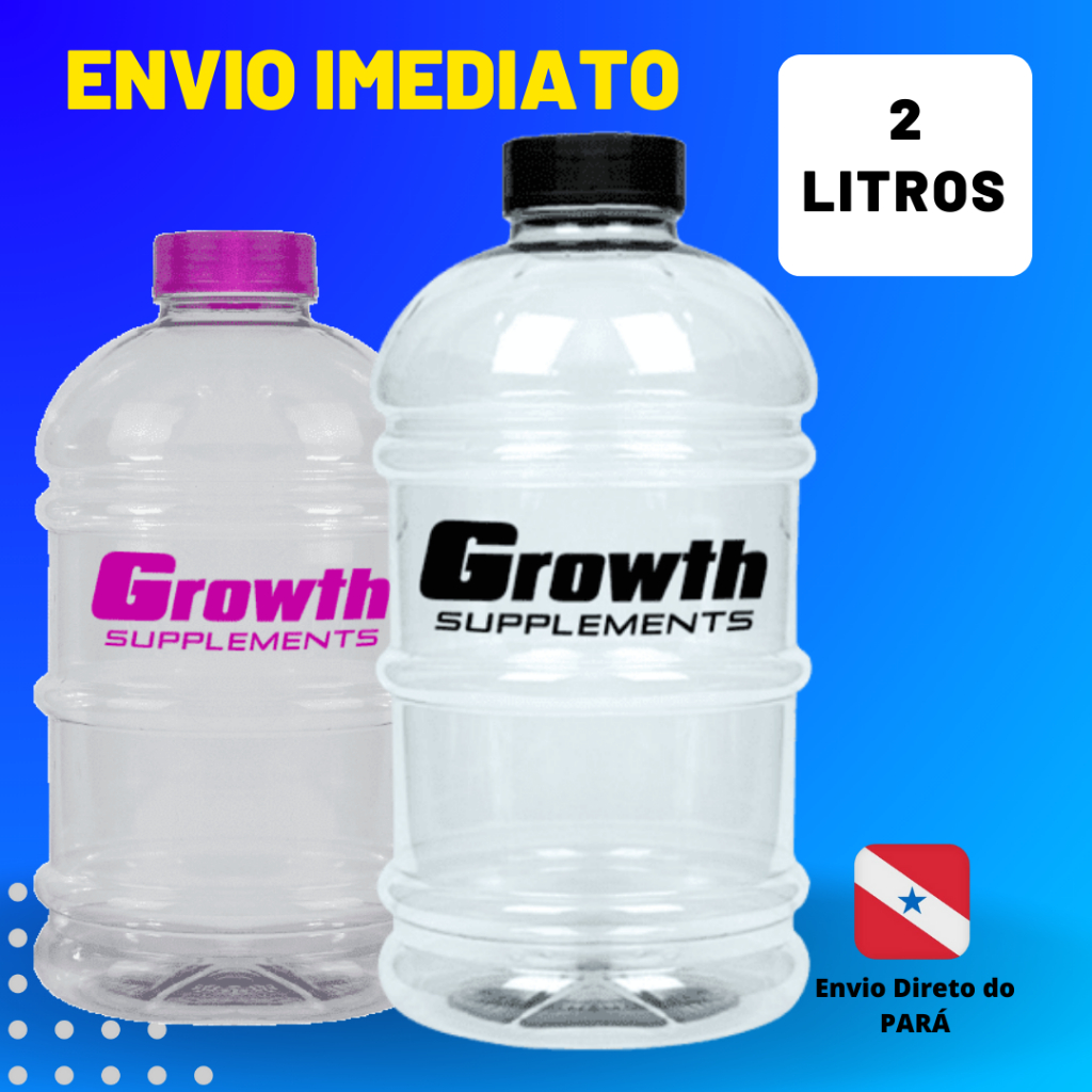 Galão 2 Litros - Growth Supplements | Shopee Brasil