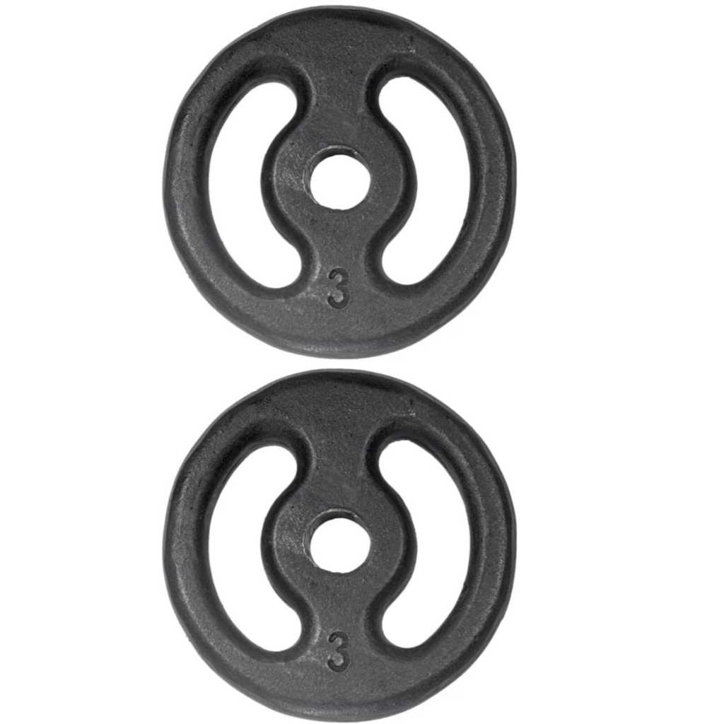 Kit 2 Anilhas Pintada 3kg Par Anilhas de Ferro | Shopee Brasil
