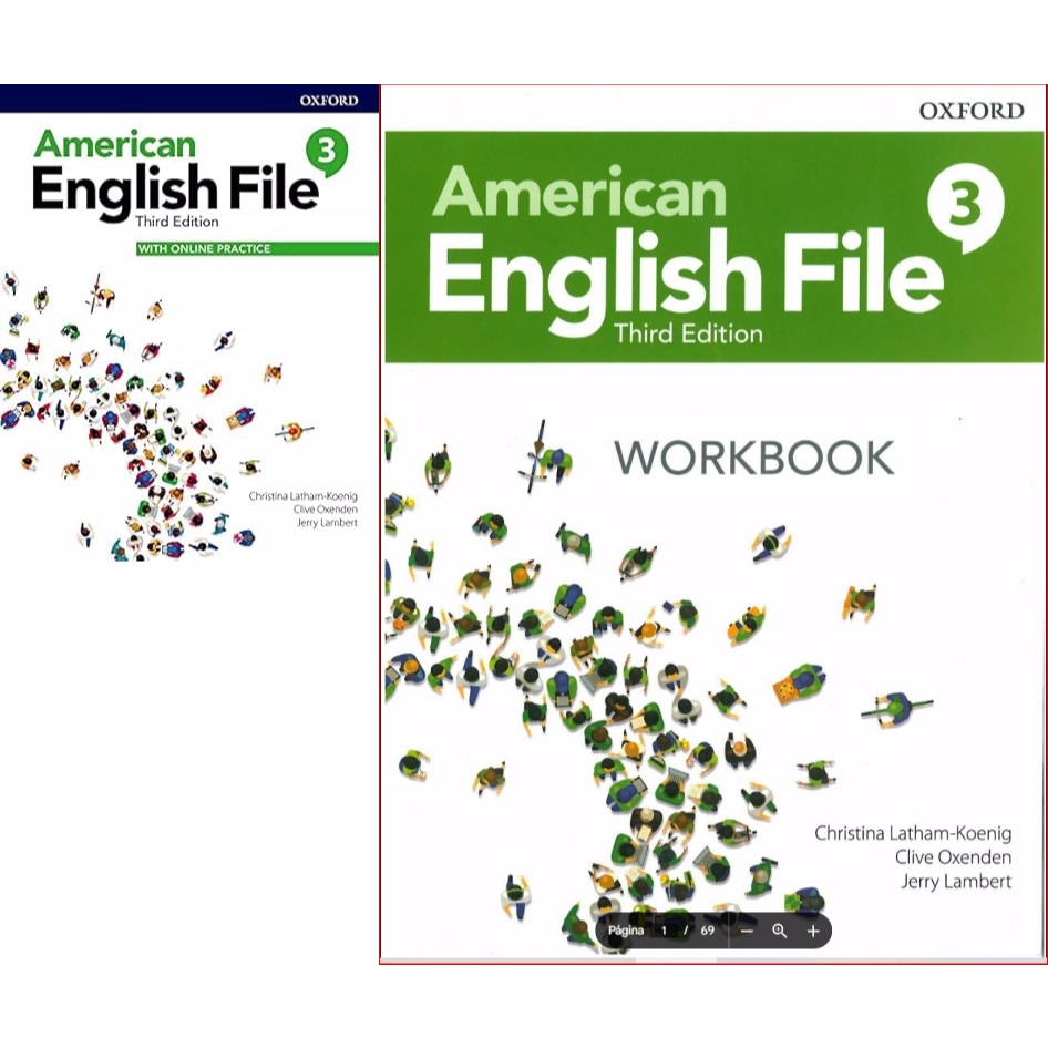 American English File: Level 3: Student Book/Workbook | Shopee Brasil