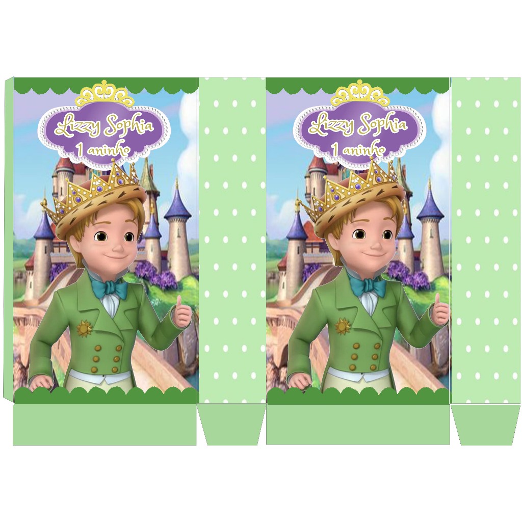 20 Sacolinhas personalizadas Tema Princesinha sophia | Shopee Brasil