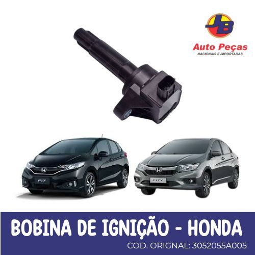 BOBINA DE IGNIÇÃO HONDA FIT CITY WRV 3052055A005 | Shopee Brasil