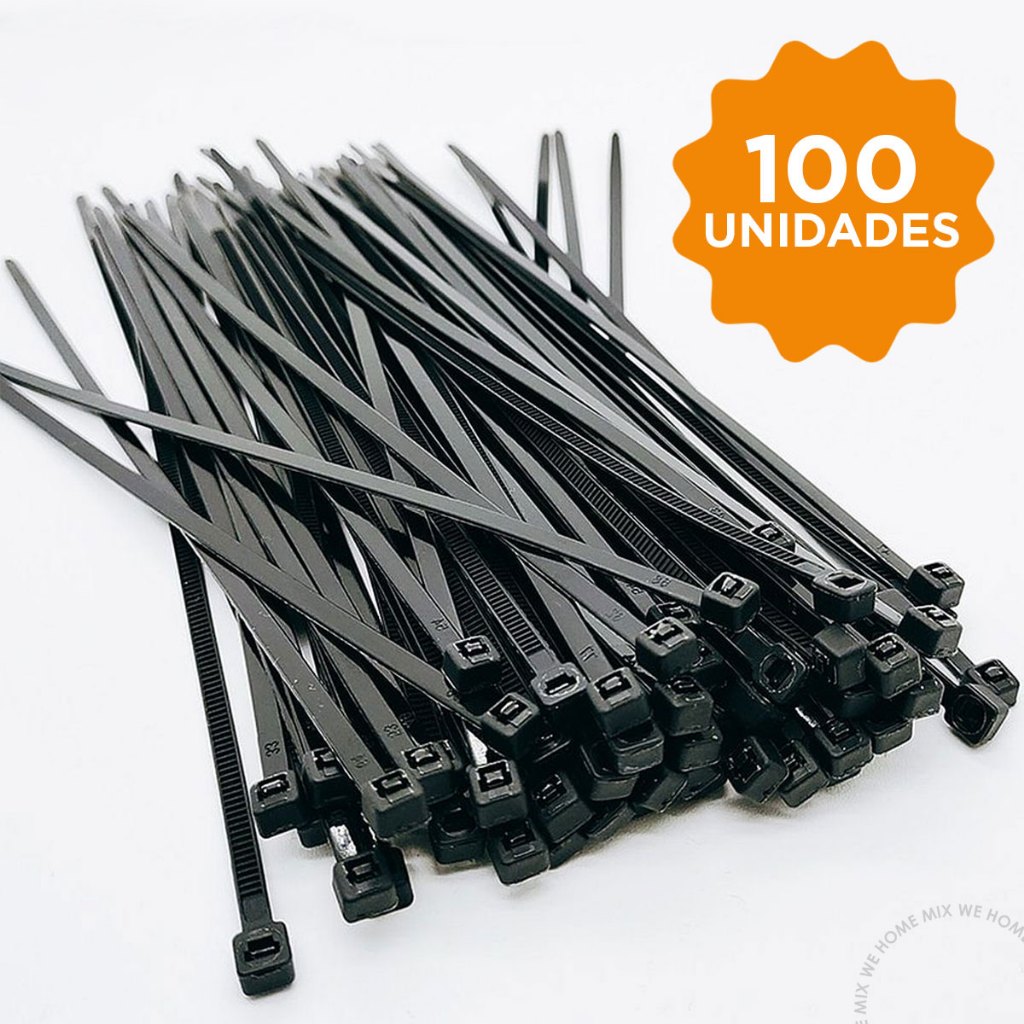 Abraçadeira Enforca Gato Cinta Plástica Nylon 100 Unidades 20cm ...
