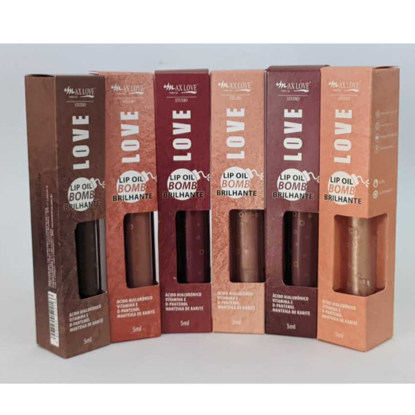 Lip Oil Bomb Brilhante - Max Love | Shopee Brasil