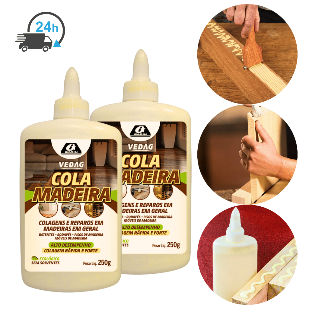 Kit 2 Cola Madeira Cola De Marceneiro Extra Forte Cola Amarela Para ...