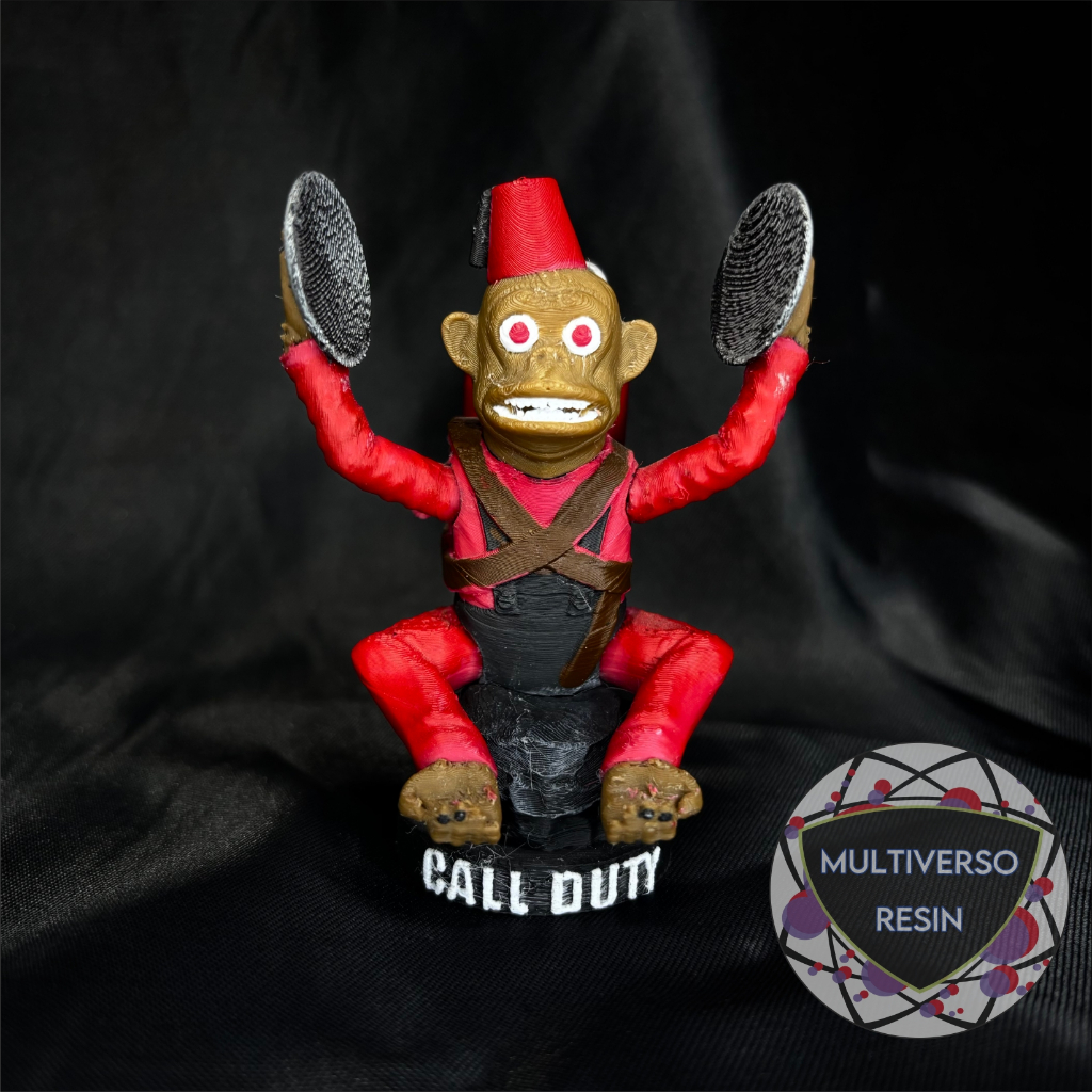 Estátua/Escultura Monkey Bomb Call of Duty Macaco Bomba em Impressão 3D ...