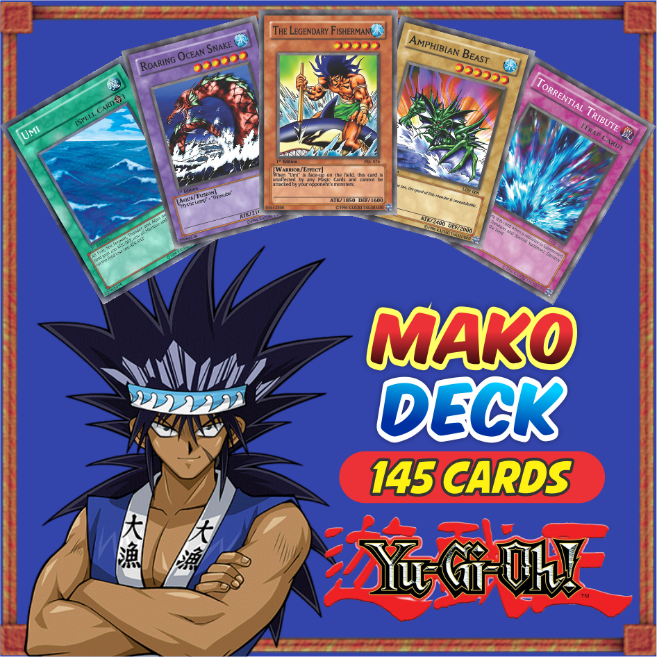 Mako Deck Anime (140 Cards) Yugioh | Shopee Brasil