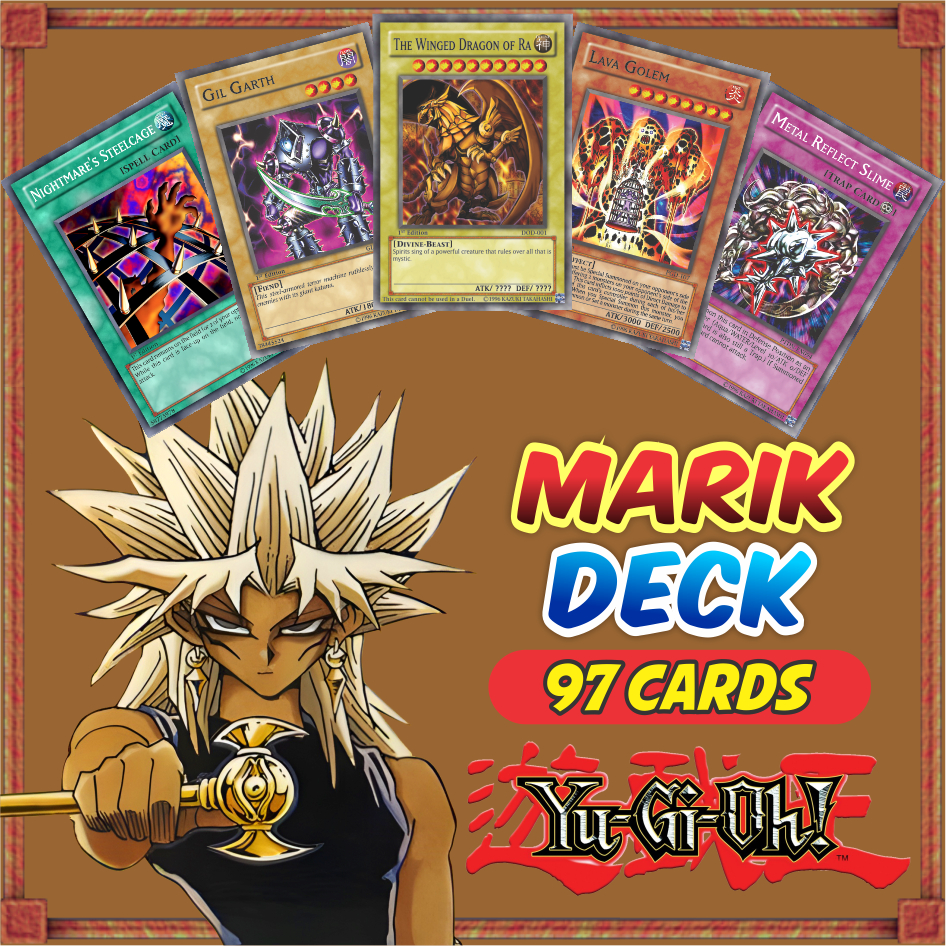 Marik Deck Anime (90 Cards) Yugioh | Shopee Brasil