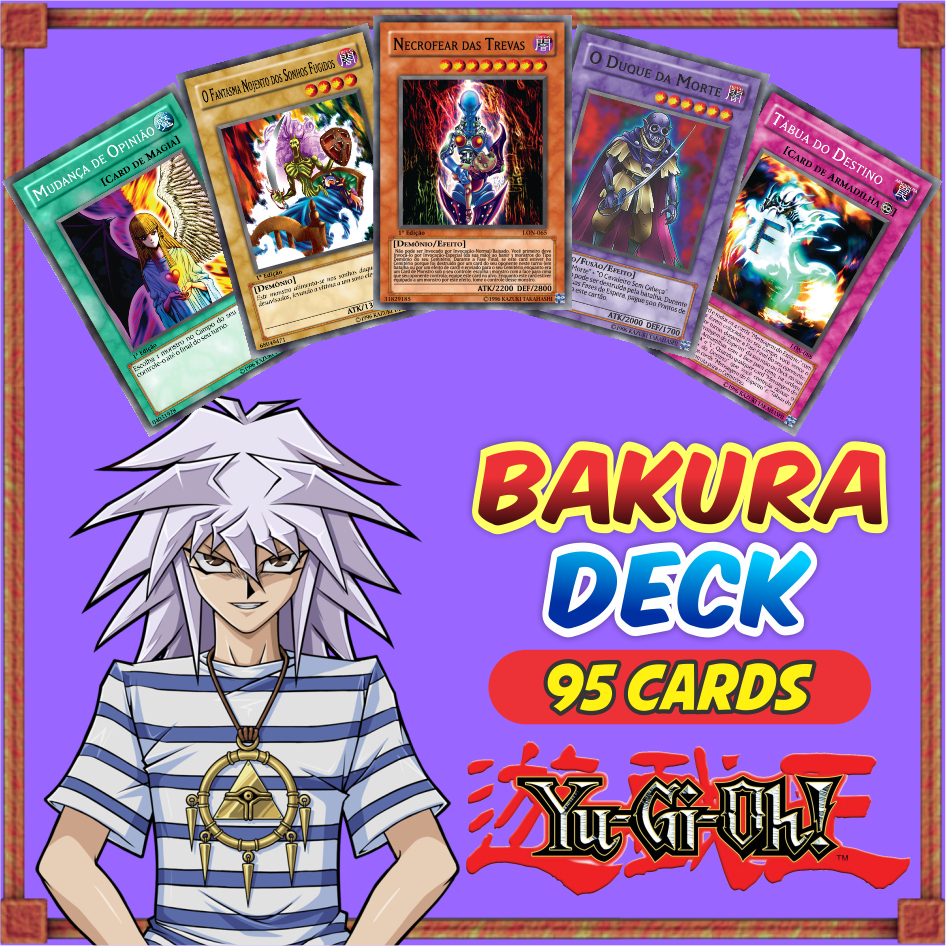 Bakura Deck Anime (90 Cartas) com 10 Foils Sortido Yugioh | Shopee Brasil