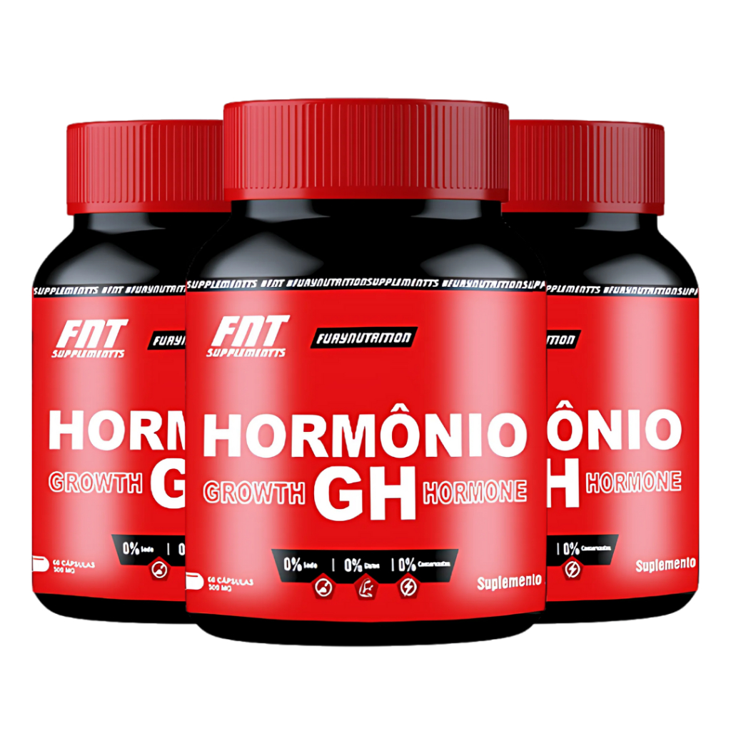 3x Super GH (Growth Hormone) Hormônio Crescimento Hardcore 60 Caps ...