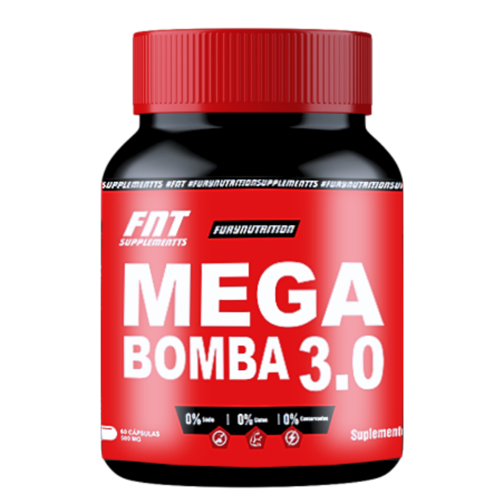 Mega Bomba Power 3.0 Original FuryNutrition 500mg 60 Cápsulas | Shopee ...