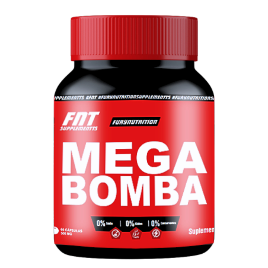 Mega Bomba Massa Muscular Rápida FuryNutrition 500mg 60 Cápsulas | Shopee Brasil