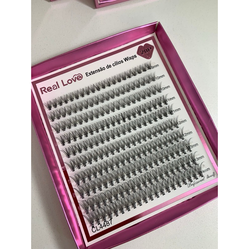 Cílios 20p mix Real love | Shopee Brasil
