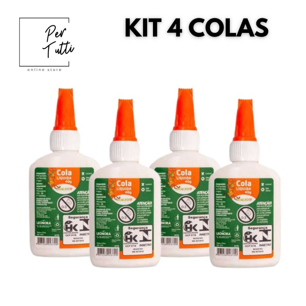 Cola líquida 40g - Cola pequena - Cola branca Escolar Infantil | Shopee ...