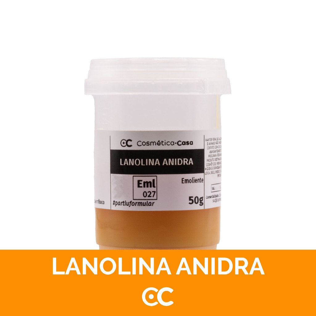 Lanolina Anidra pasta 100% natural 50g para uso cosmético | Shopee Brasil