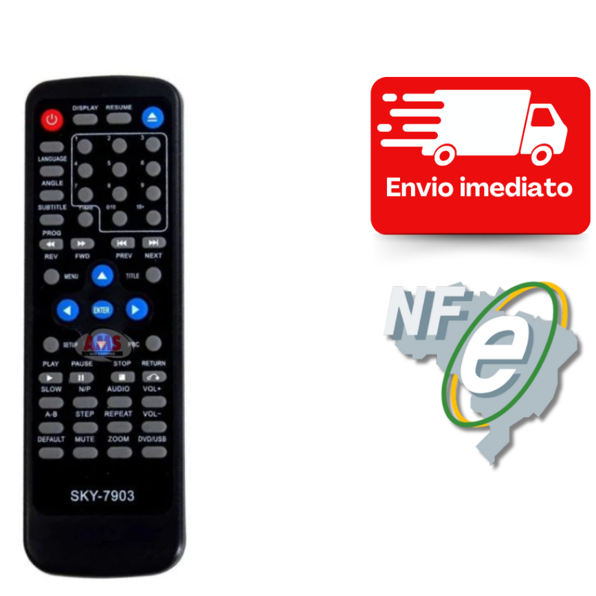 Controle Remoto DVD CCE DVD-540USX / DVD-560USX / DVD-568USX | Shopee ...