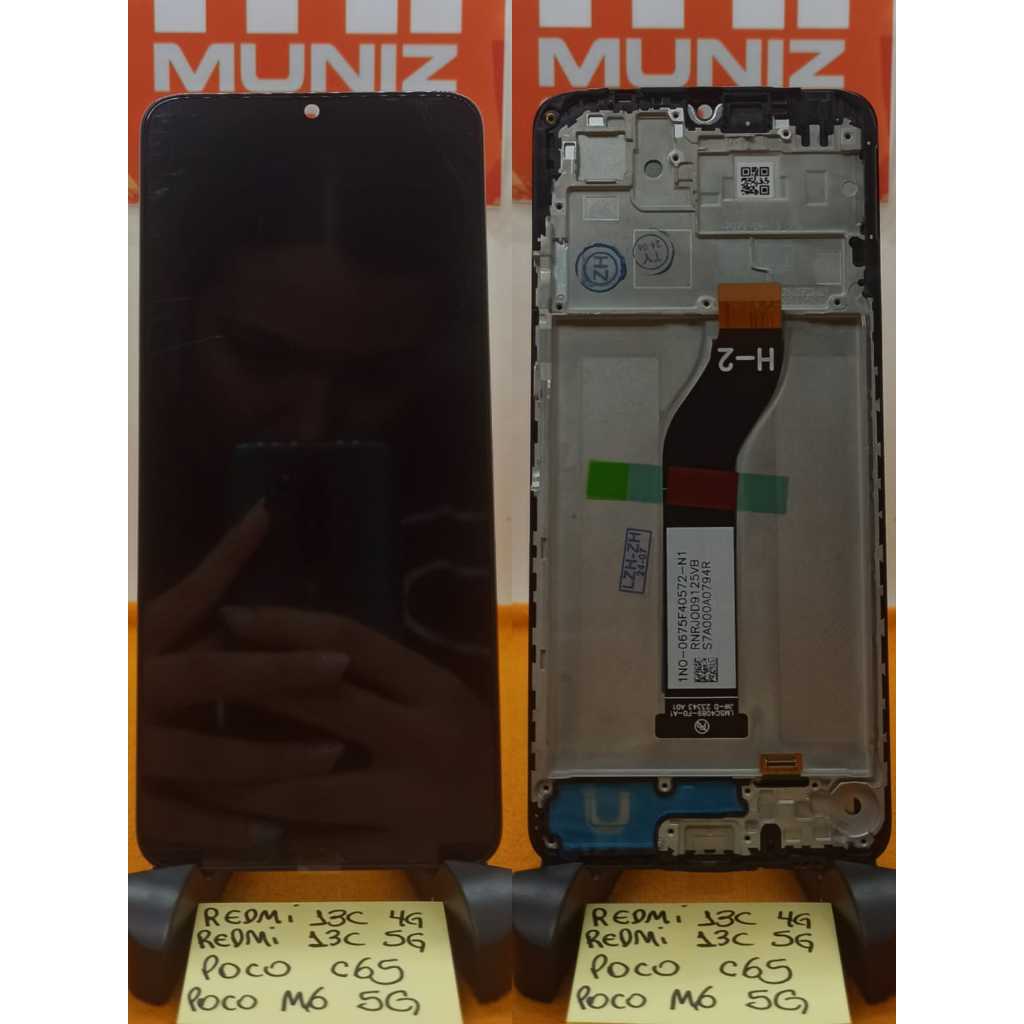 Tela Redmi 13C 4G/5G/Poco C65/M6 5G 100% Original Nacional Display LCD IPS Frontal C/ Aro e Sem ...