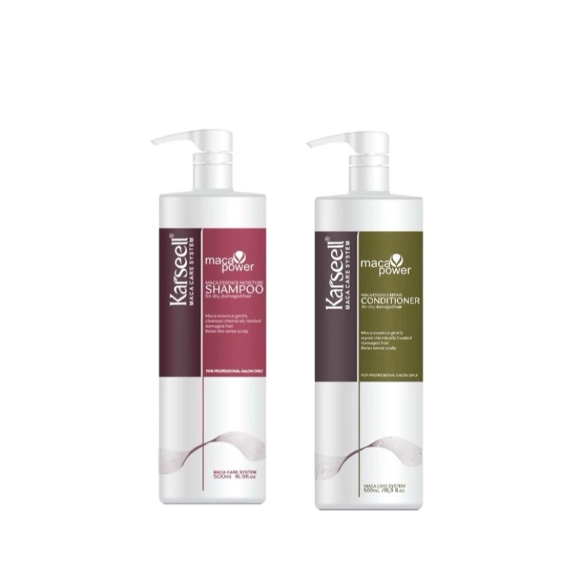 kit karseel 1 litros shampoo+condicionador de 1 litro | Shopee Brasil