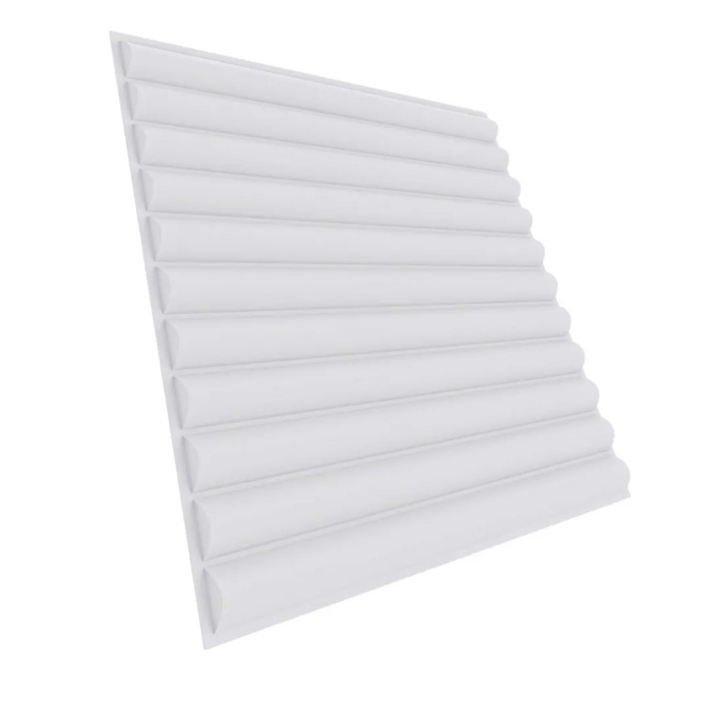 Painel Ripado pvc 3D Revestimento Parede 64 pças 50x50cm 16m² | Shopee ...